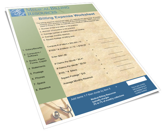 Billing Expense Worksheet | MBR